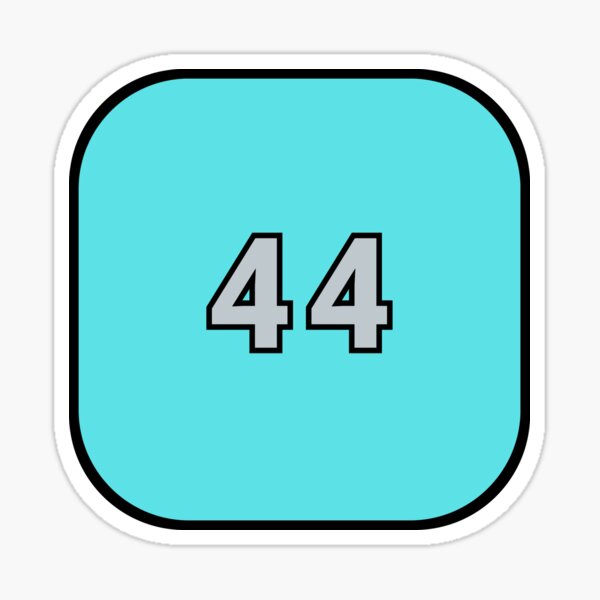 "Lewis Hamilton number 44 simple mercedes square" Sticker for Sale by ...