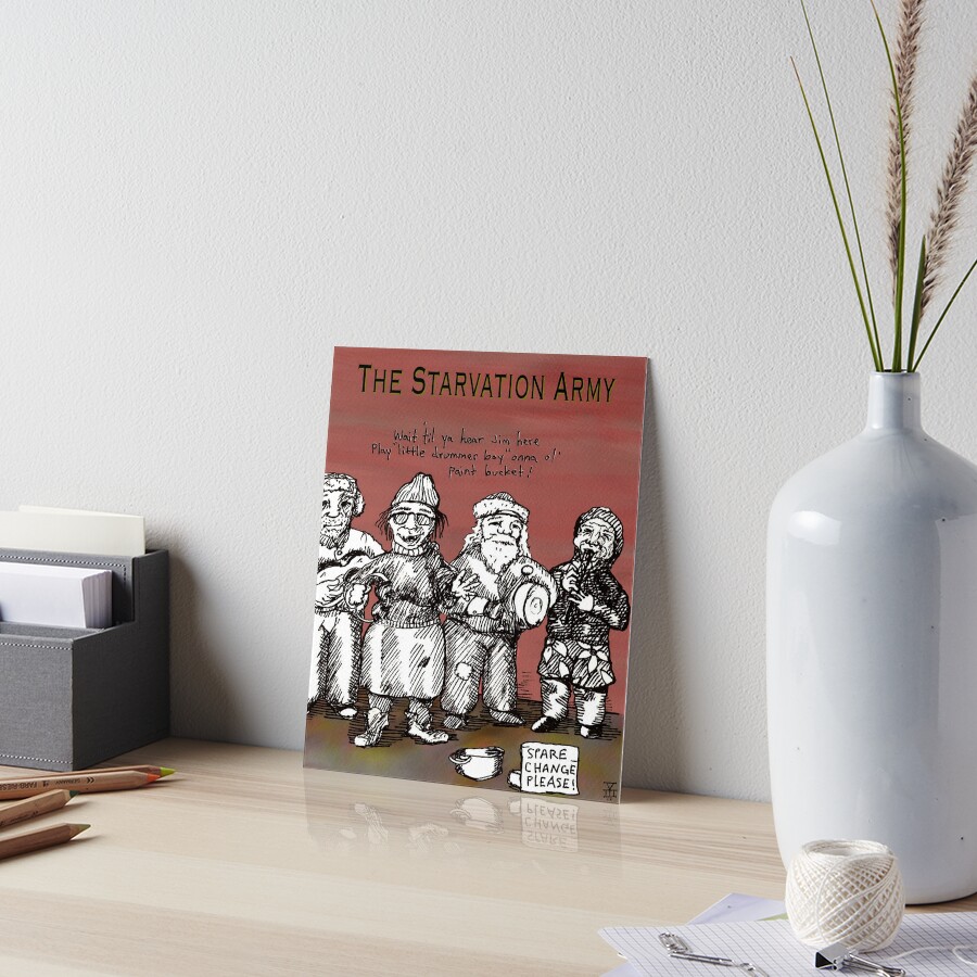 "Starvation Army" Art Board Print for Sale by ColdCampComix | Redbubble