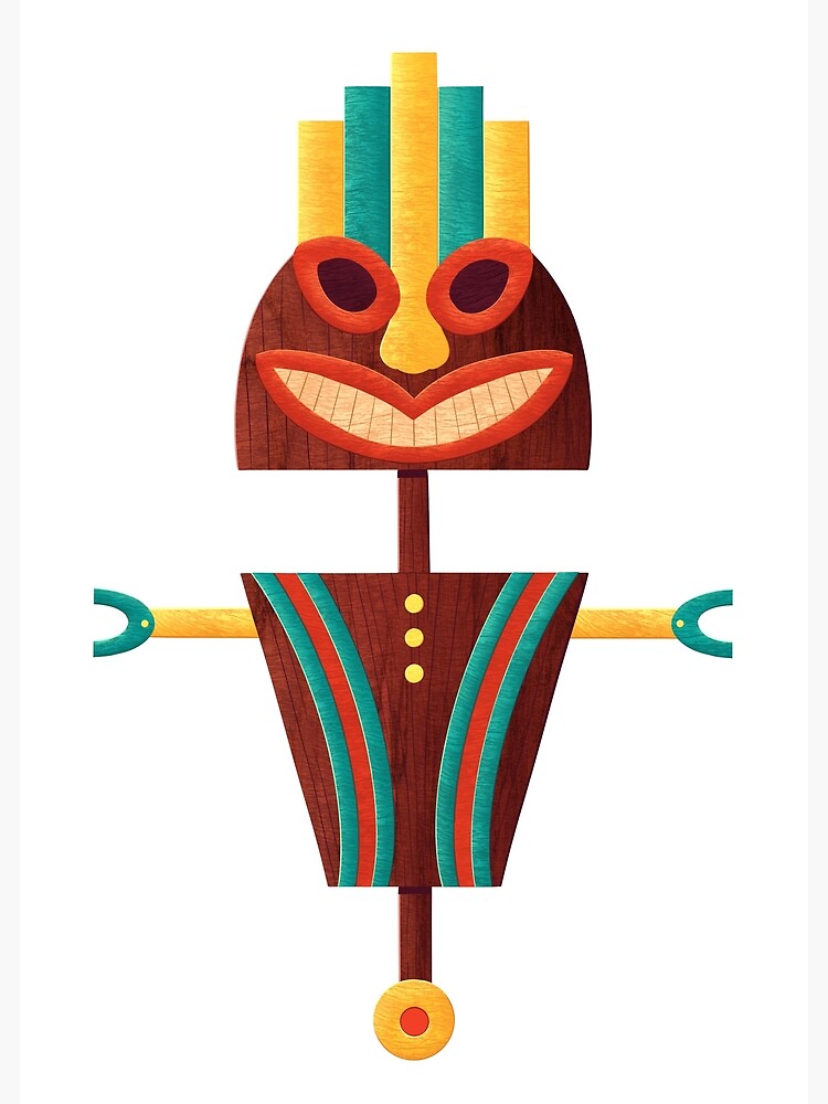 "Tiki Robot #10" Poster for Sale by CLewis-Designs | Redbubble