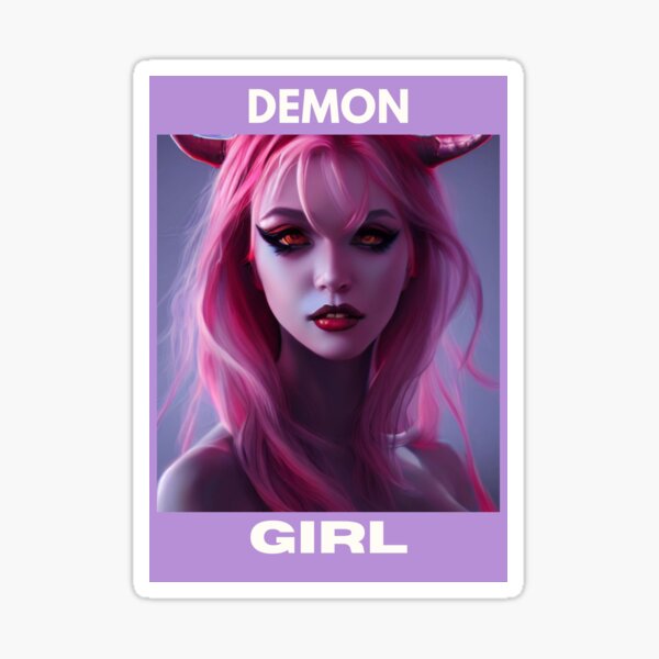 "Demon Girl" Sticker for Sale by britfashion | Redbubble