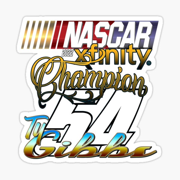 "2022 Champion Ty Gibbs" Sticker for Sale by VancityDesign | Redbubble