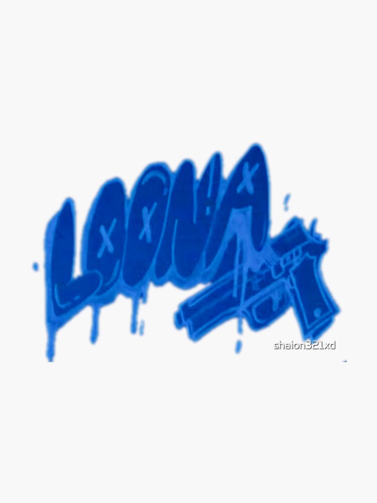 "Loona logo not friends blue" Sticker for Sale by shaion321xd | Redbubble