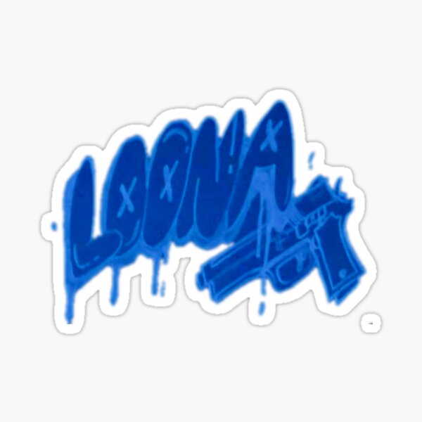 "Loona logo not friends blue" Sticker for Sale by shaion321xd | Redbubble