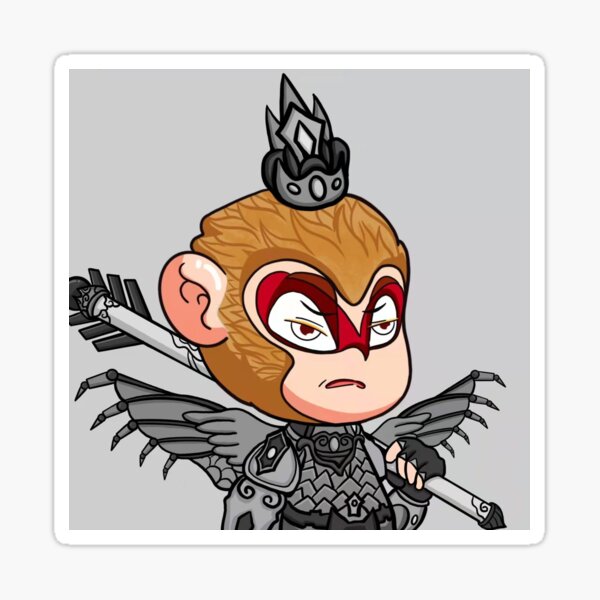 Pegatina «Serie oscura Hyped Monkey» de HypedMonkey | Redbubble