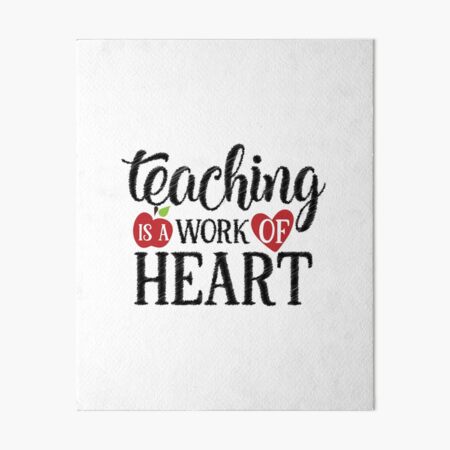 "Teaching is a Work Of Heart Teacher Appreciation Gift, Teaching is a ...