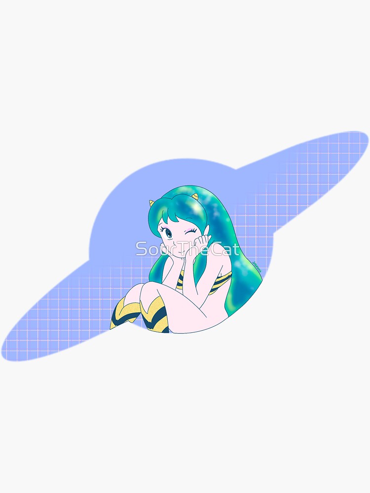 "Lum Invader Synthwave " Sticker for Sale by SourTheCat | Redbubble