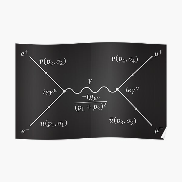 "Feynman Diagram" Poster for Sale by ScienceCorner | Redbubble