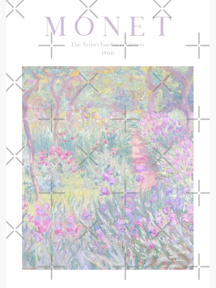"The Artist’s Garden in Giverny by Claude Monet, Lilac Lavender Color ...