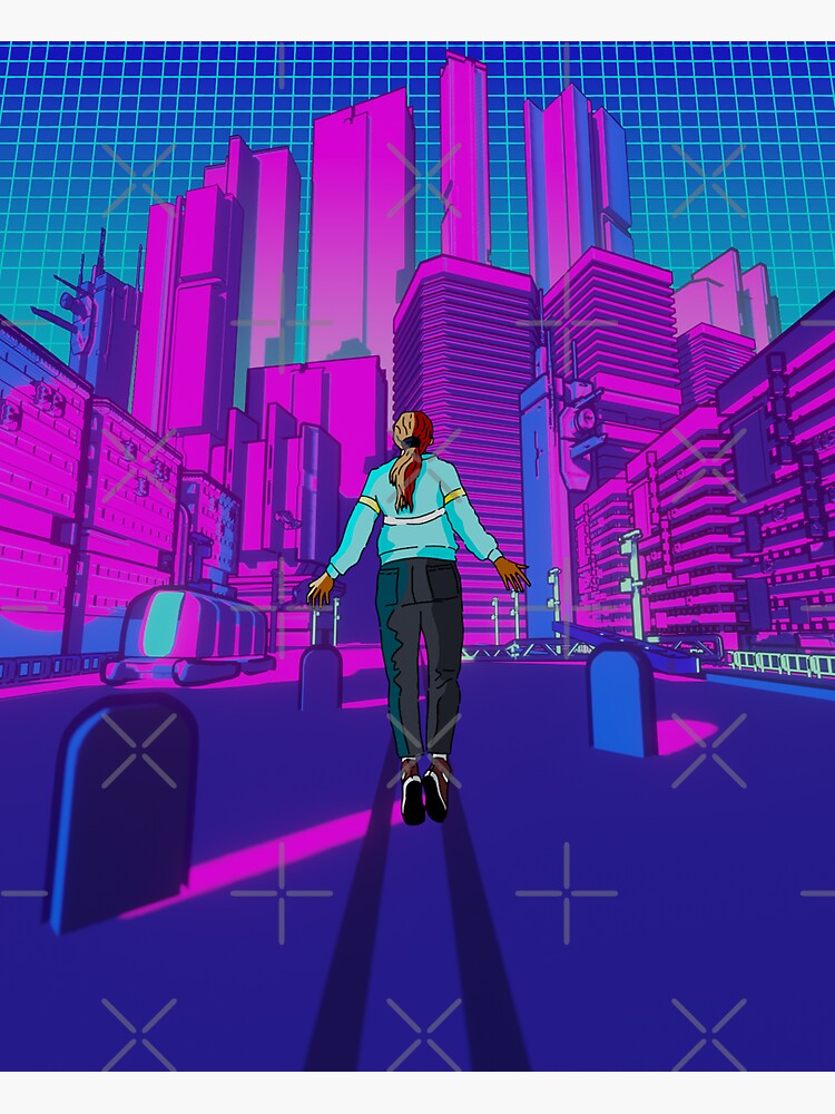 "Max in Aether city" Sticker for Sale by mrecho-art | Redbubble