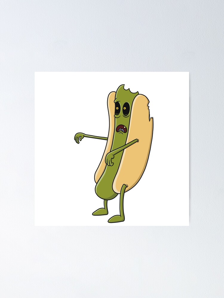 "Zombie Hot Dog" Poster for Sale by JakeSoNothing | Redbubble