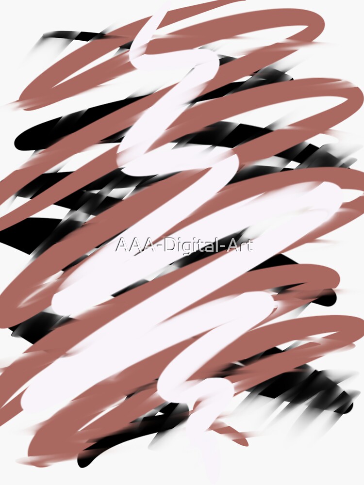 "Blurry Lines" Sticker for Sale by AAA-Digital-Art | Redbubble