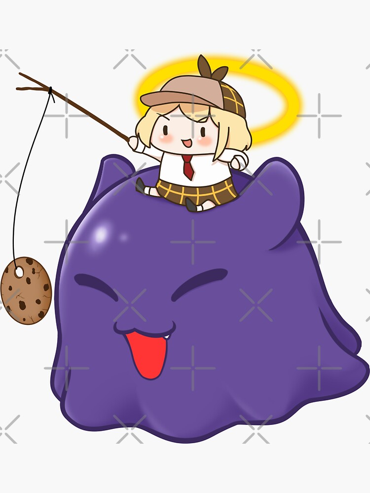 "Smol ame playing with Takodachi" Sticker for Sale by Holotya | Redbubble