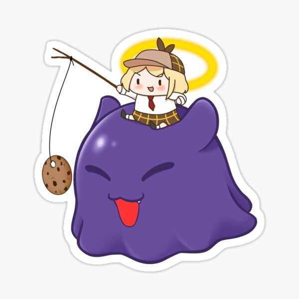 "Smol ame playing with Takodachi" Sticker for Sale by Holotya | Redbubble