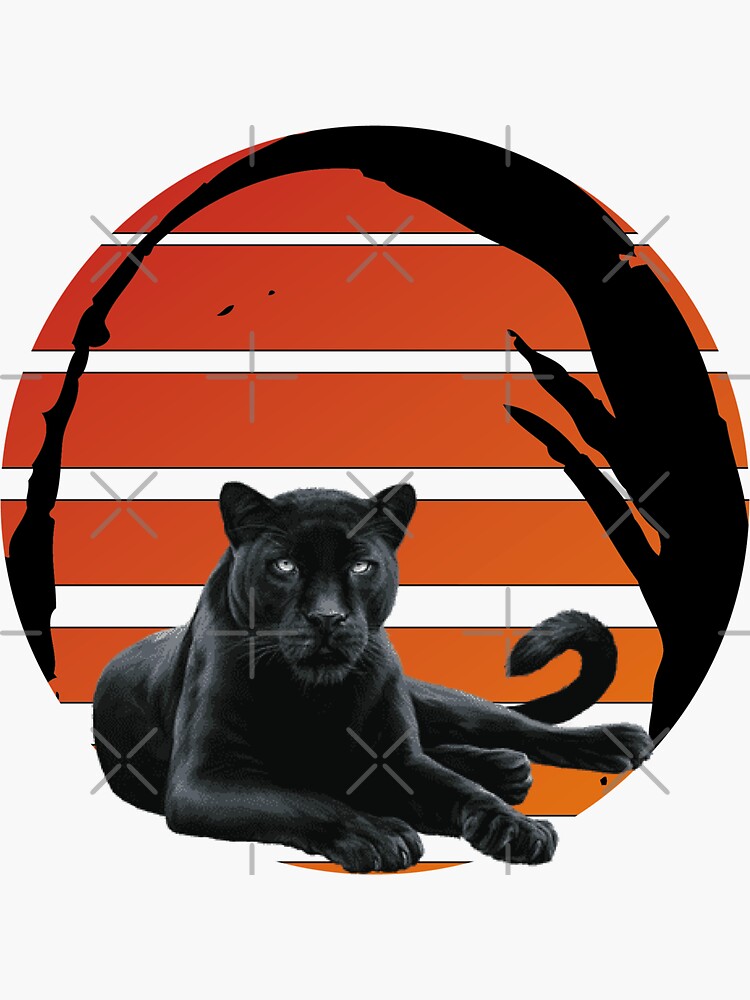 "vintage retro sunset art of zoo" Sticker for Sale by Alkhateeb2023 ...