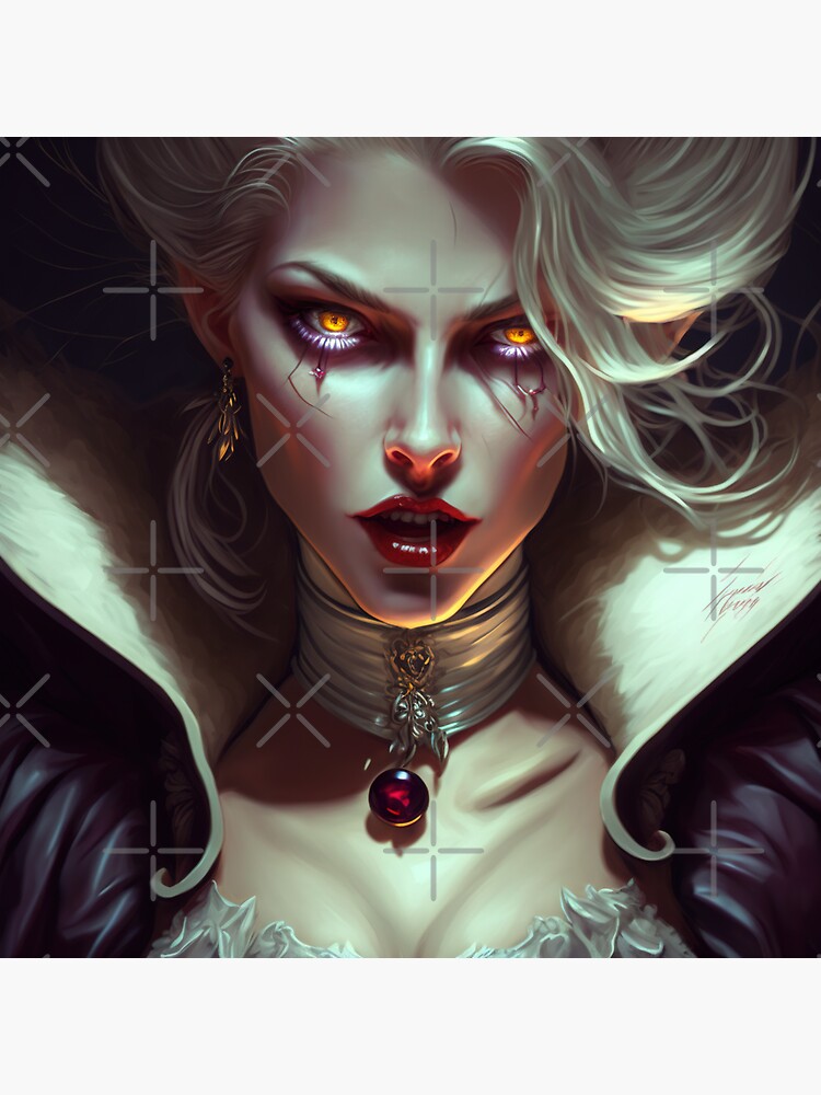 Sexy Vampire 2 Sticker For Sale By Laguardia3d Redbubble