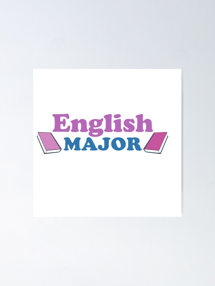 "English Major " Poster for Sale by kuna-the-husky | Redbubble