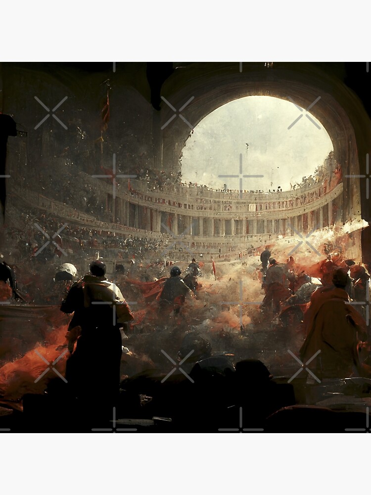 "Fighting at the Roman Colosseum " Poster for Sale by Habitat-z | Redbubble