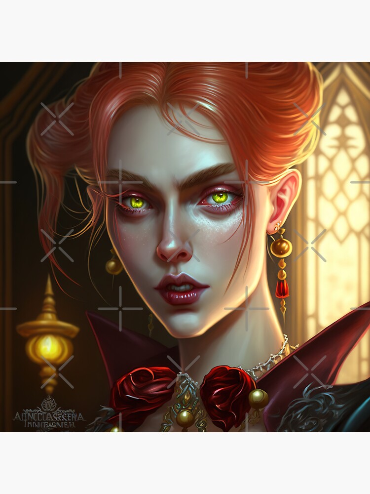 Sexy Vampire 5 Sticker For Sale By Laguardia3d Redbubble