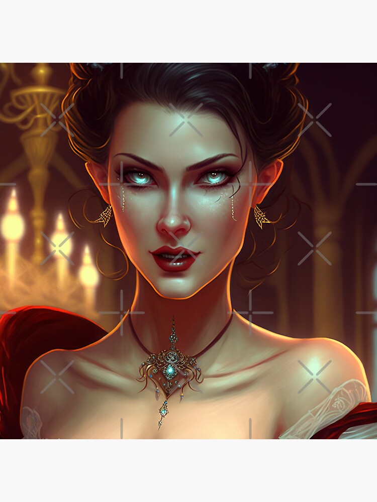 Sexy Vampire 7 Sticker For Sale By Laguardia3d Redbubble