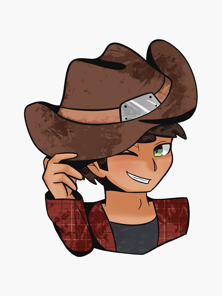 "Tucker the Cowboy" Sticker for Sale by PonyPawsGames | Redbubble