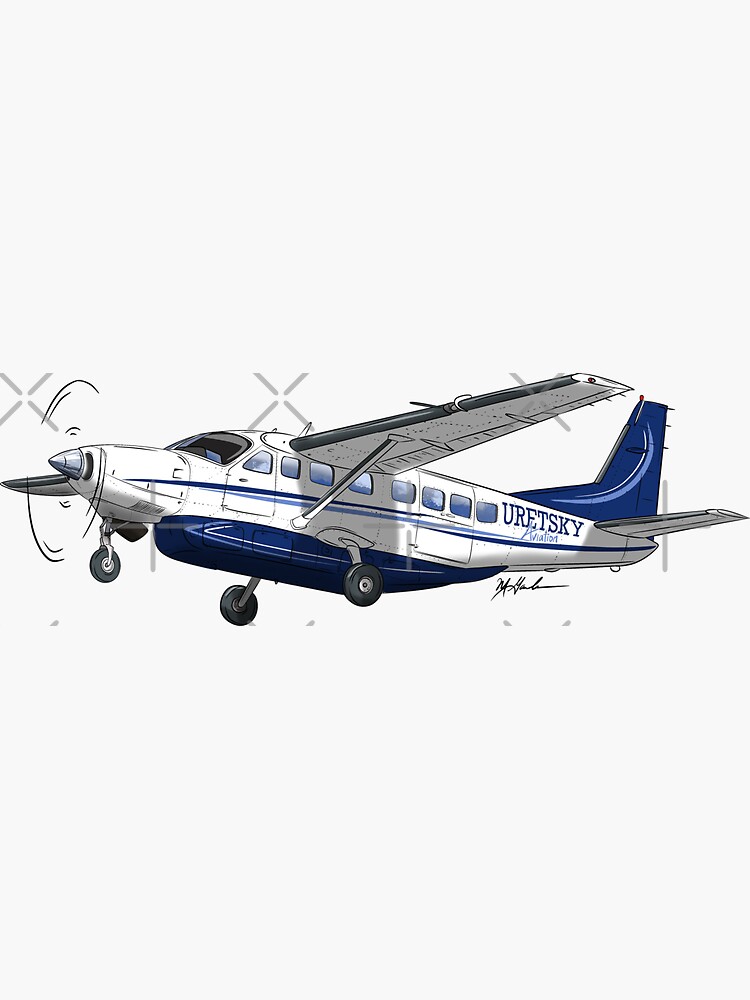 "Cessna Grand Caravan Uretsky Aviation" Sticker for Sale by ...