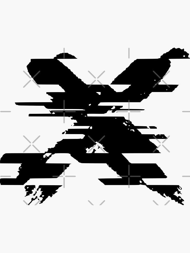 "X Marks the Spot - Malfunction " Sticker for Sale by freshWaterCo ...