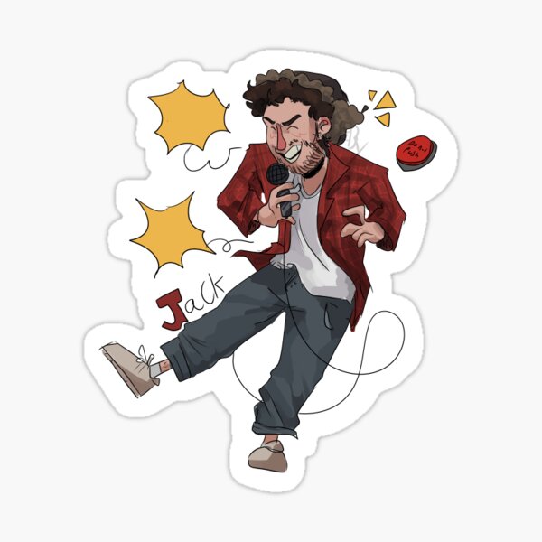 "Jack!!" Sticker for Sale by Februaryy- | Redbubble