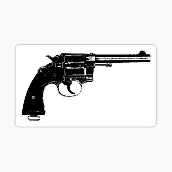 "Single Revolver" Sticker by TLTextiles | Redbubble