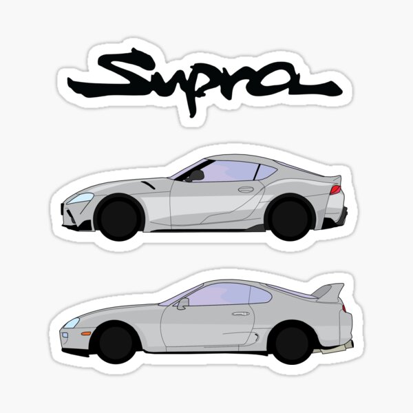 "MK4 and MK5 Supra" Sticker for Sale by RohanNewn | Redbubble