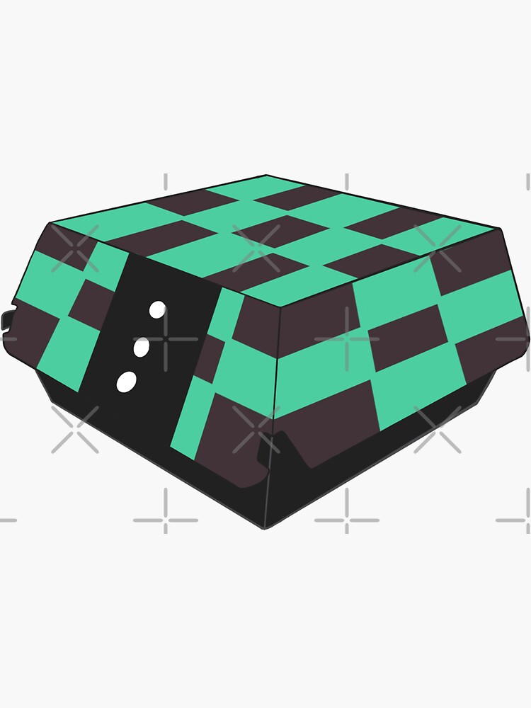 "Burger Box - Tanjirou Kamado - Demon Slayer " Sticker for Sale by ...