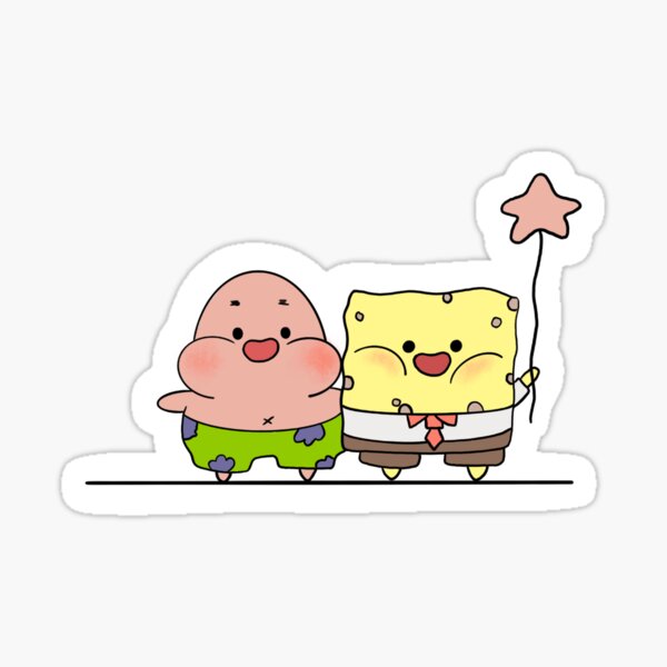"SpongeBob and patrick" Sticker for Sale by Idealdaisyco | Redbubble