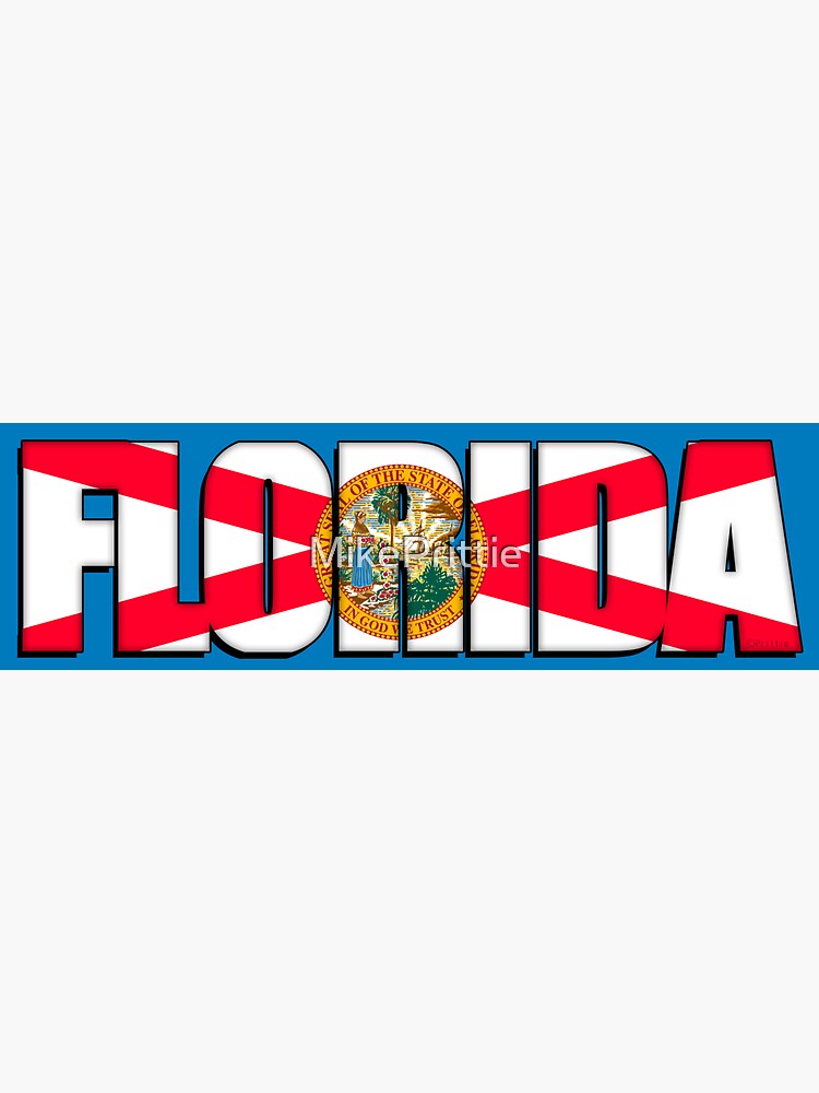 "Florida Flag Sticker" Sticker by MikePrittie | Redbubble