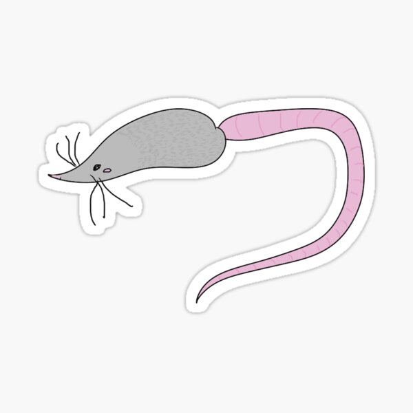 "WILBUR THE RAT" Sticker for Sale by HoneyBuddah | Redbubble