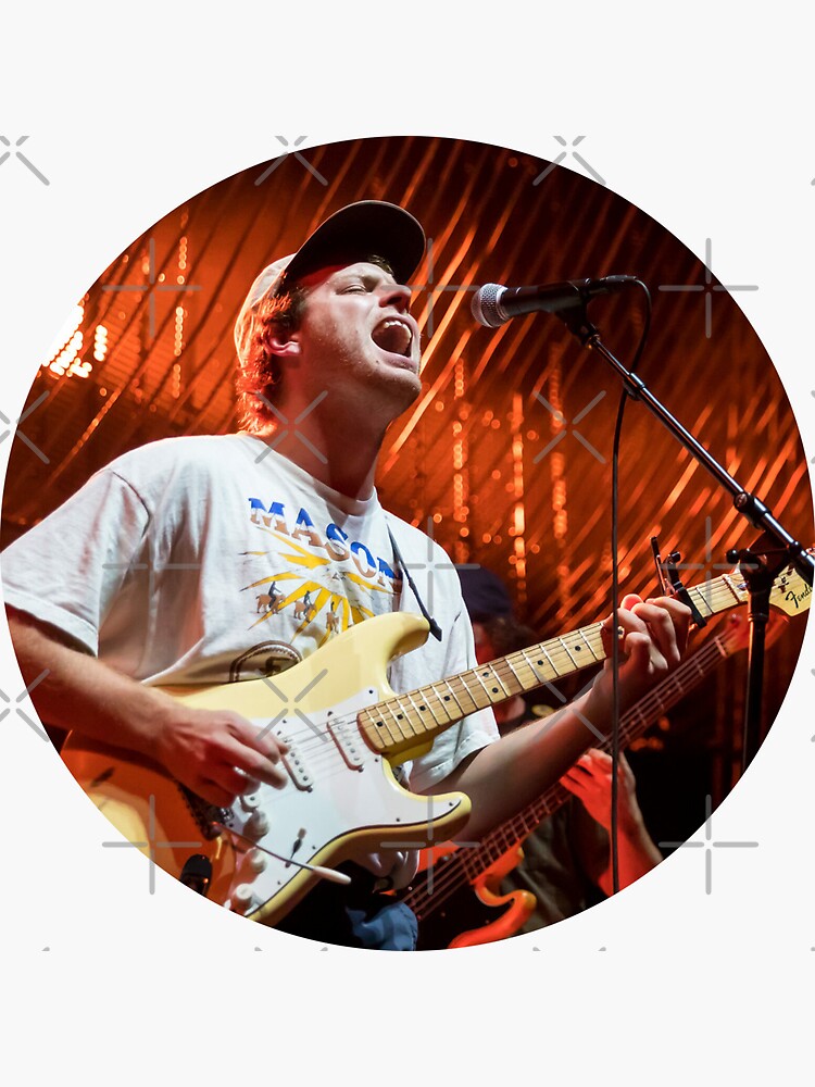 "Singer Mac Demarco Circle Design v4" Sticker for Sale by RedPremium ...
