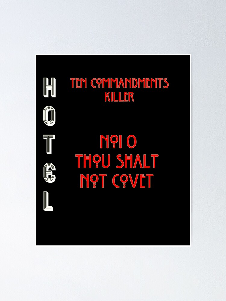 "No.10 - Thou Shalt Not Covet." Poster for Sale by OriginalDP | Redbubble
