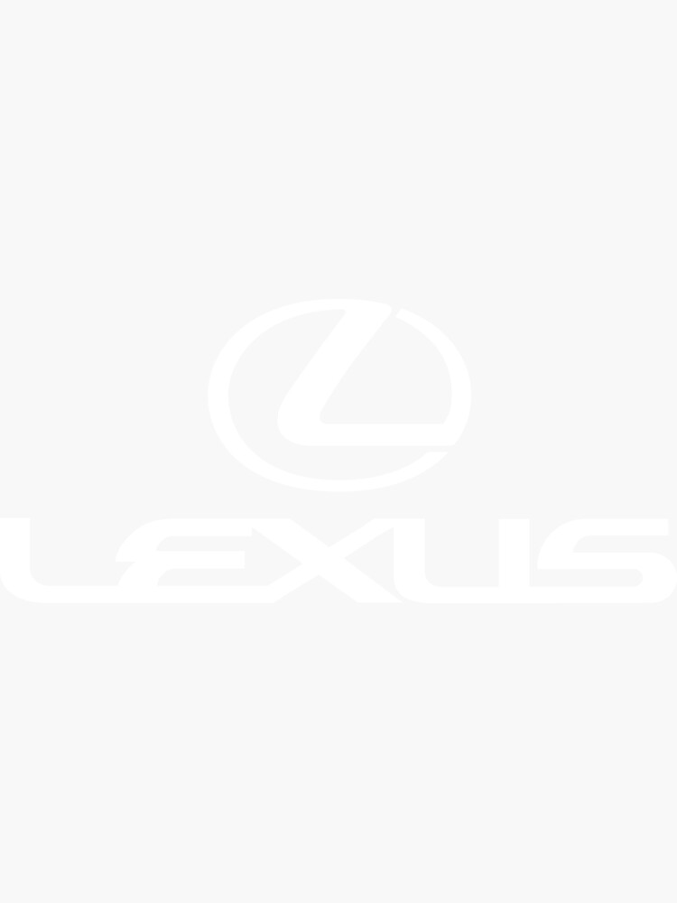 "white L car logo" Sticker for Sale by kenjennerzi | Redbubble