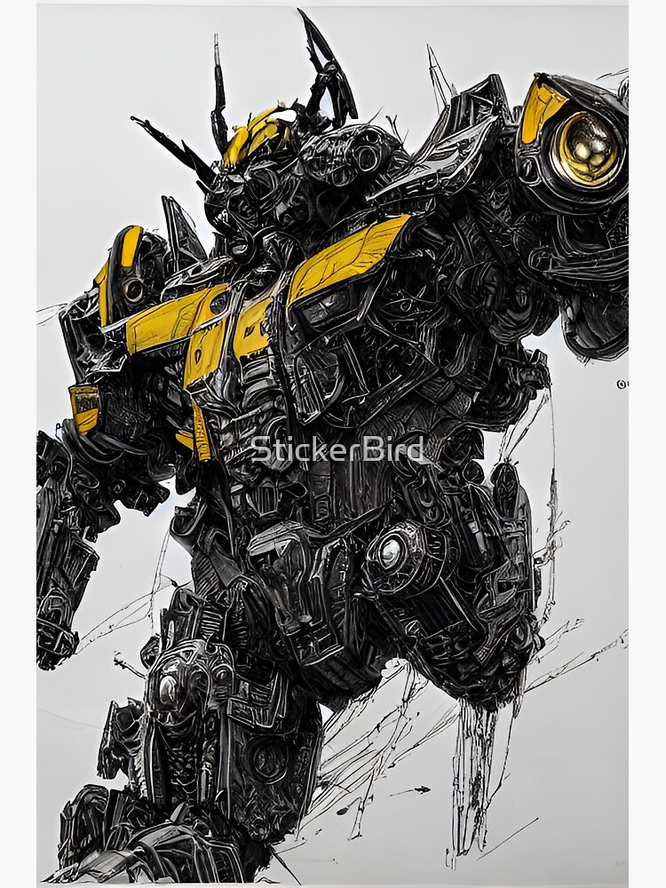 "Super Sick Transformer Inspired Sketch" Sticker for Sale by ...