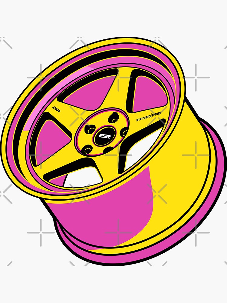 "ESR CR5 WHEELS 002" Sticker for Sale by RACSOPRO | Redbubble