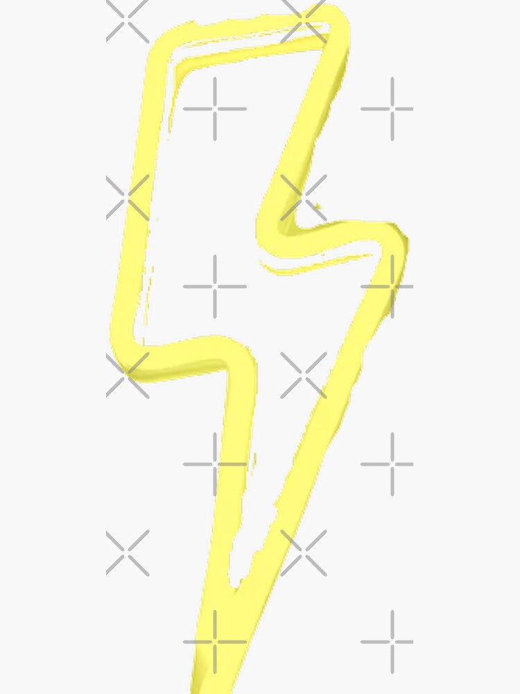 "Lightning Bolt [Yellow] Pattern" Sticker for Sale by allstars007 ...