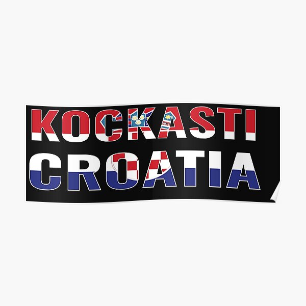 "Kockasti Croatia World Cup Qatar 2022-Football Soccer " Poster for ...