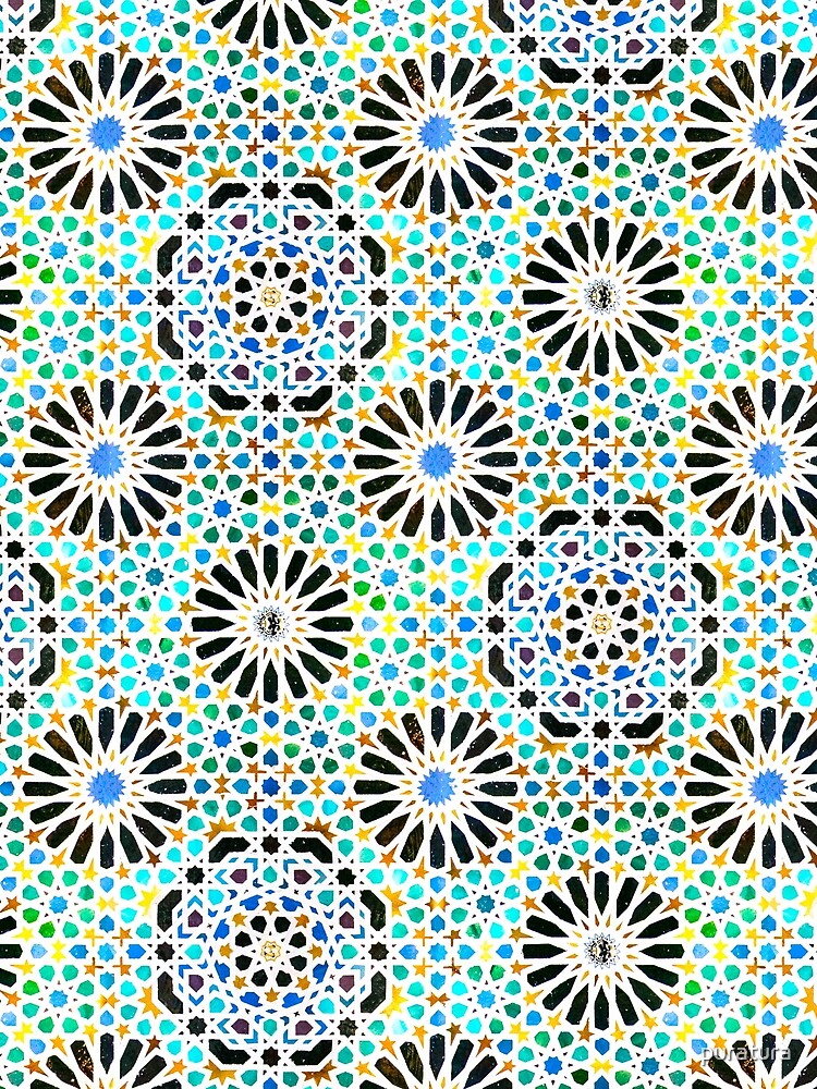 "Alhambra tessellation" T-shirt for Sale by puratura | Redbubble ...