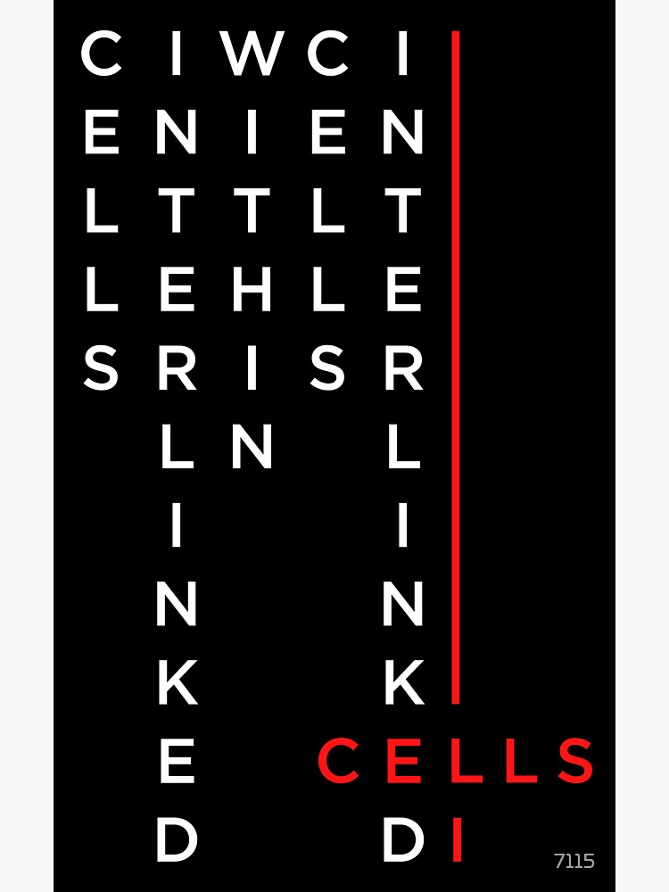 "Cells / Interlinked" Sticker by 7115 | Redbubble
