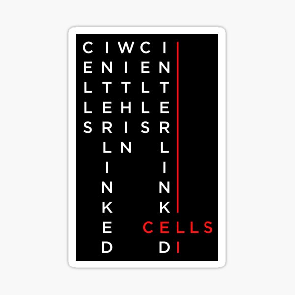"Cells / Interlinked" Sticker by 7115 | Redbubble