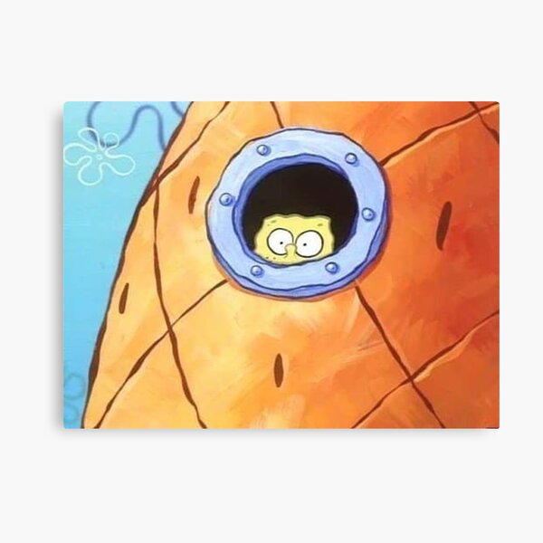 Lienzo «bob Esponja En La Ventana De Sir Jamus Redbubble
