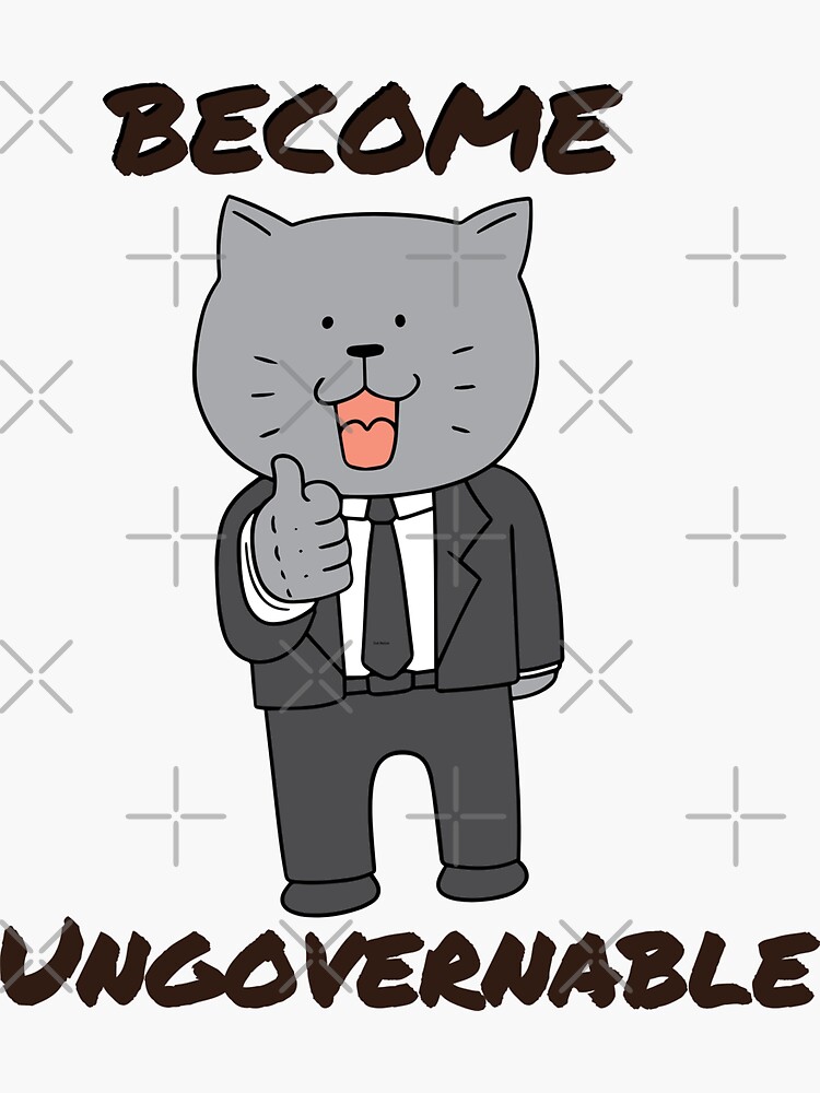 "Become Ungovernable" Sticker for Sale by JA57 | Redbubble