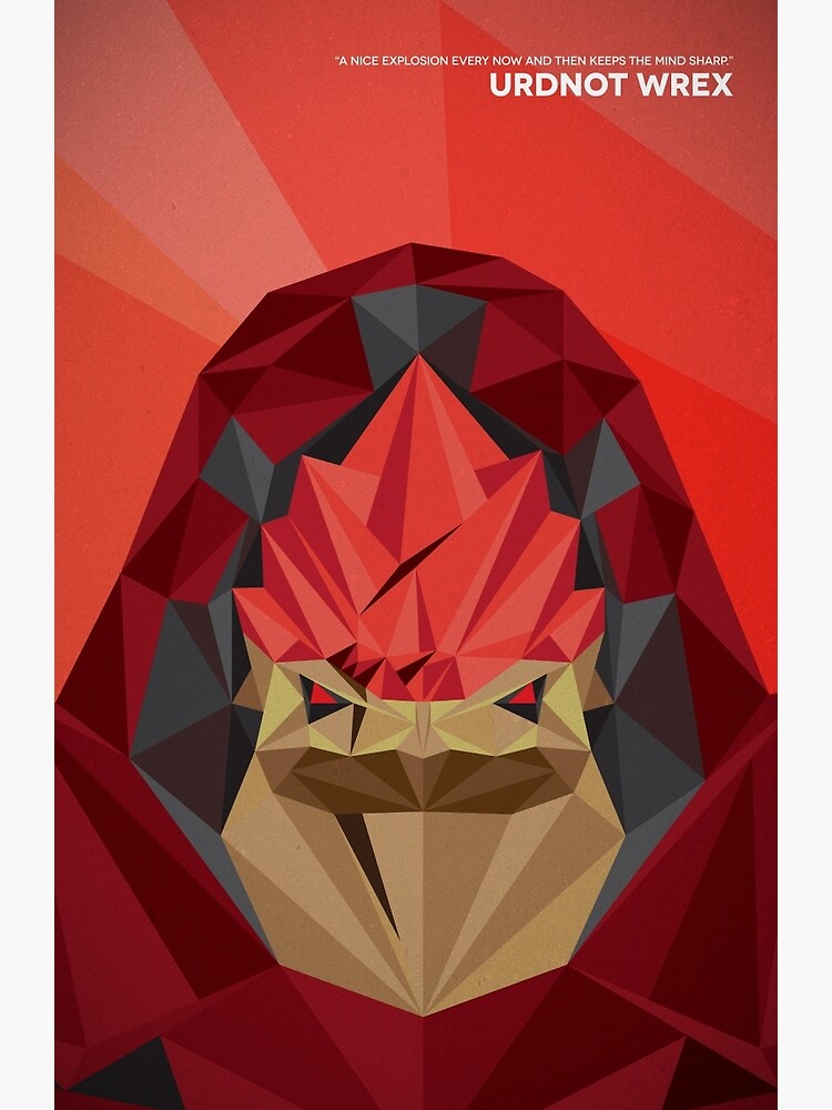 "Urdnot Wrex" Poster for Sale by sparkmark | Redbubble