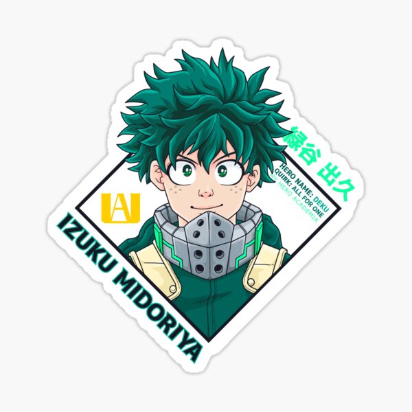 "Deku" Sticker for Sale by TeeTowArgh | Redbubble