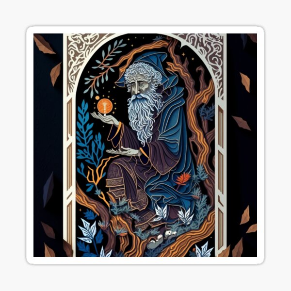 "The Hermit" Sticker for Sale by AffirmDSG | Redbubble