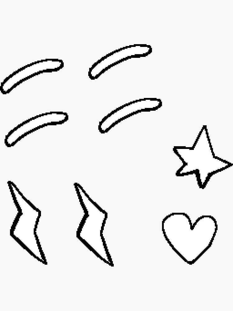 "Extra Effects Pack" Sticker for Sale by aj-is-cool- | Redbubble