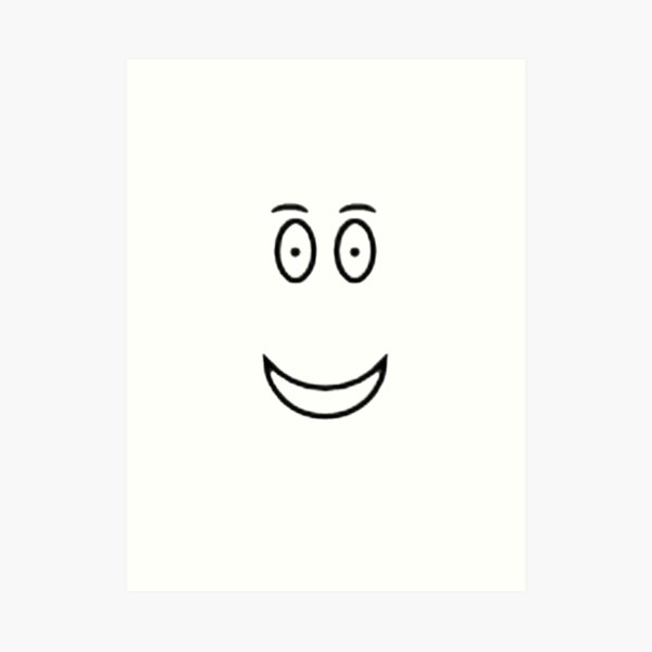 "Roblox man face " Art Print for Sale by SrvShop | Redbubble